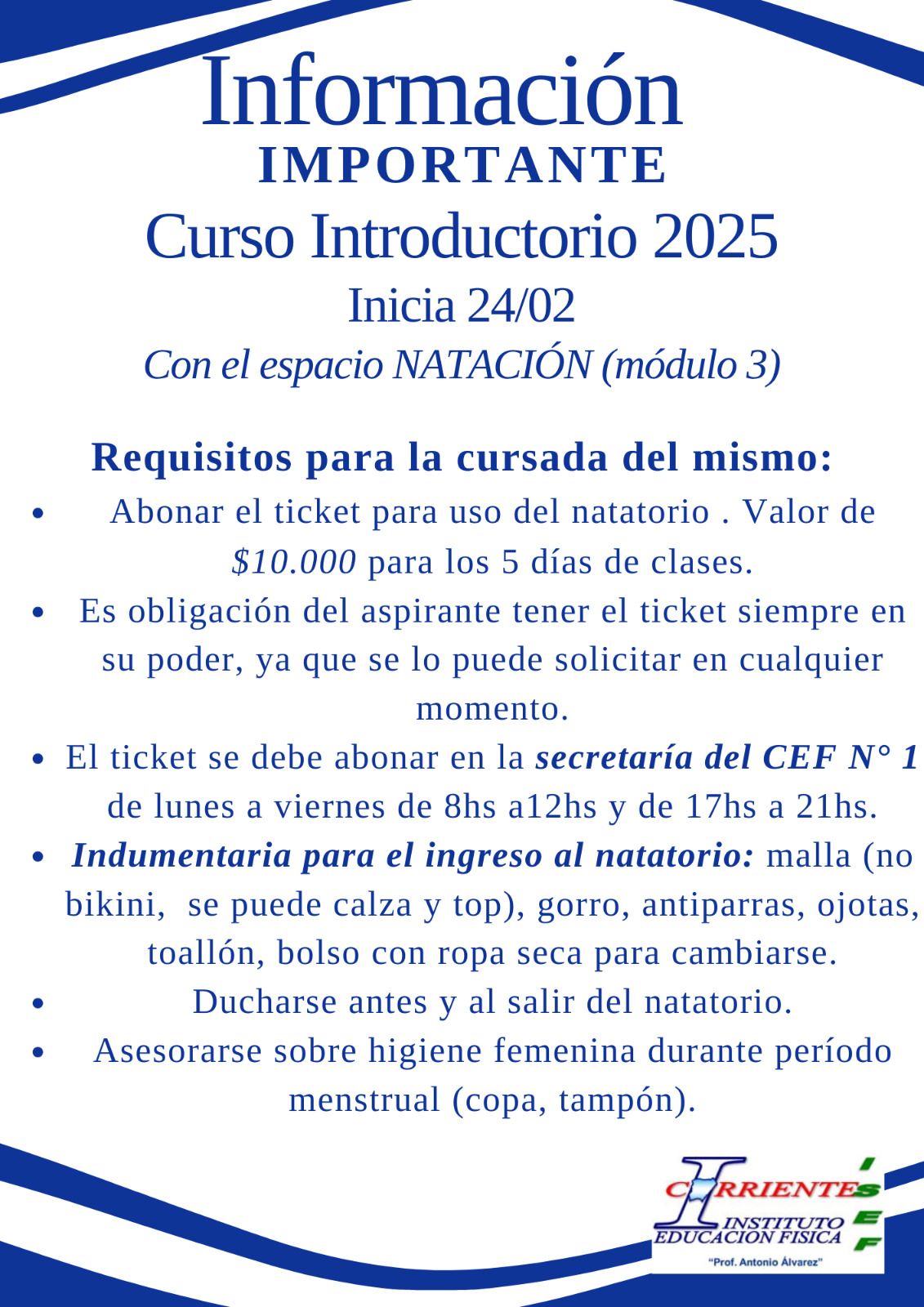 Instituto Superior de Educación Física Prof. Antonio A. Alvarez